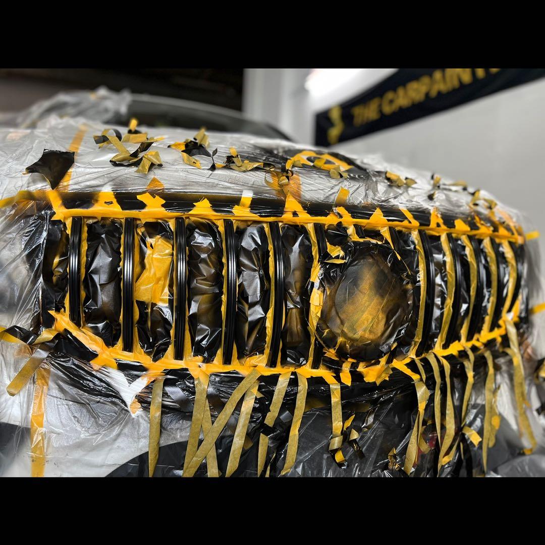 Mercedes Benz C200 HYPERDIP Shadow Black Plastidip Plastic Dip Spray ...