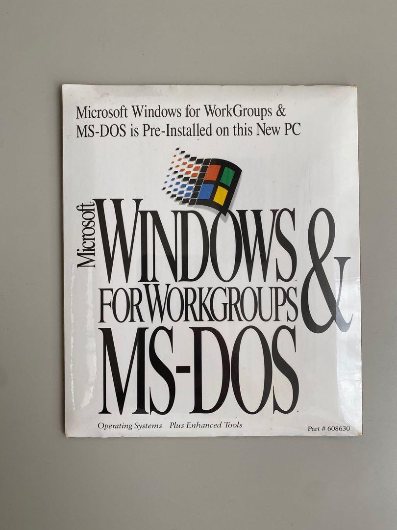 Microsoft Windows for WorkGroups & MS-DOS is Pre-Installed on this New ...