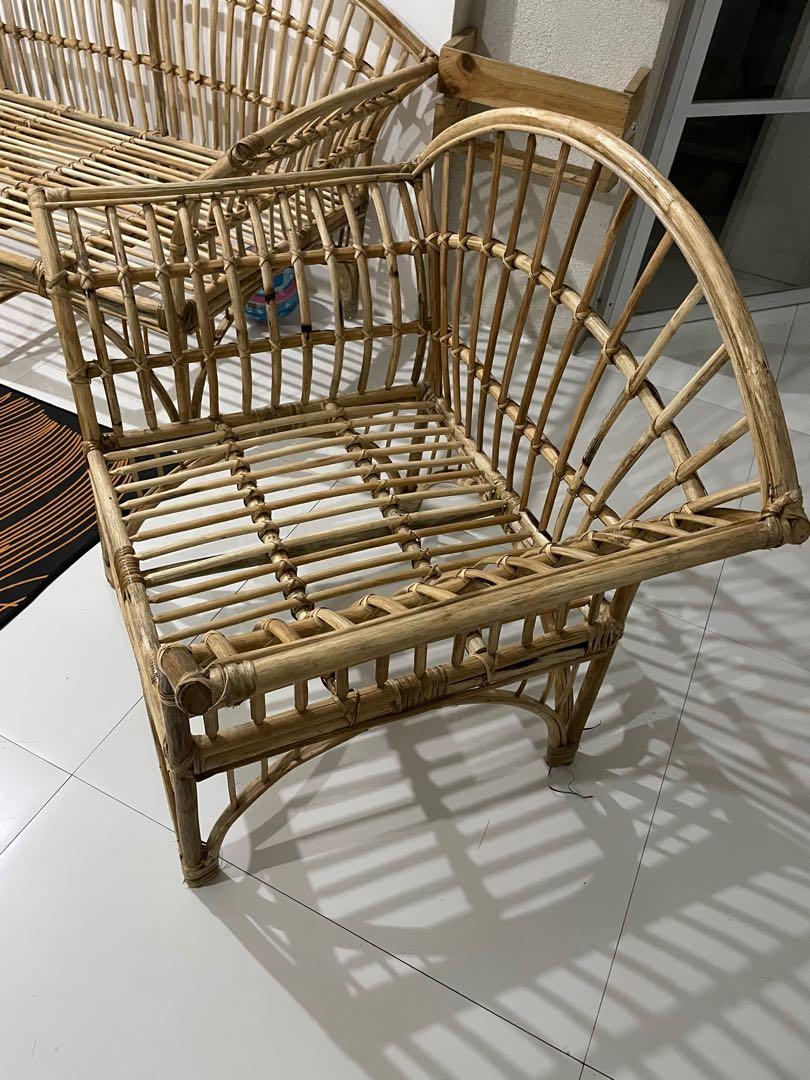 Native rattan sofa, Furniture & Home Living, Furniture, Sofas on Carousell