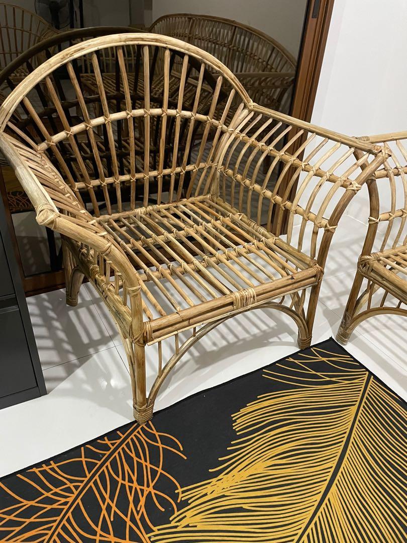 Native rattan sofa, Furniture & Home Living, Furniture, Sofas on Carousell