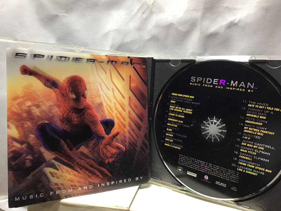 ORIGINAL 2002 PRESS Spider-Man OST OOP 3D Holographic Cover CD Anubis ...