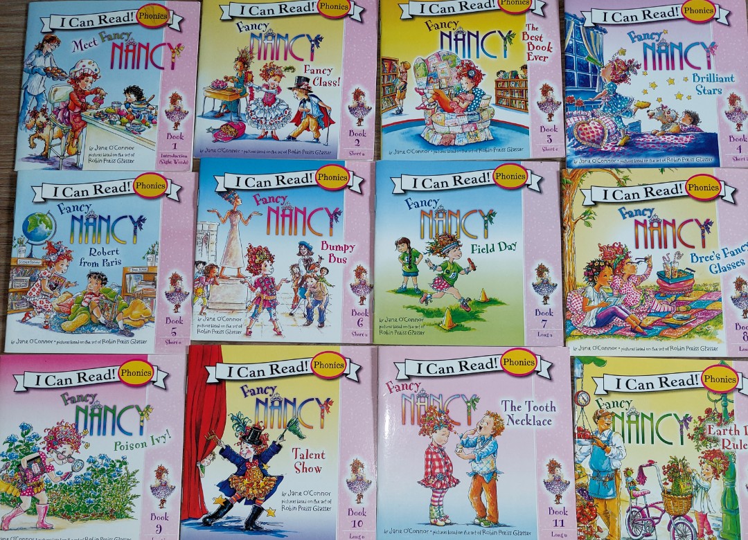 幼兒phonics故事書：I can read 系列，1套12本（小本裝）～Fancy Nancy, 興趣及遊戲, 書本 & 文具, 小朋友書 ...