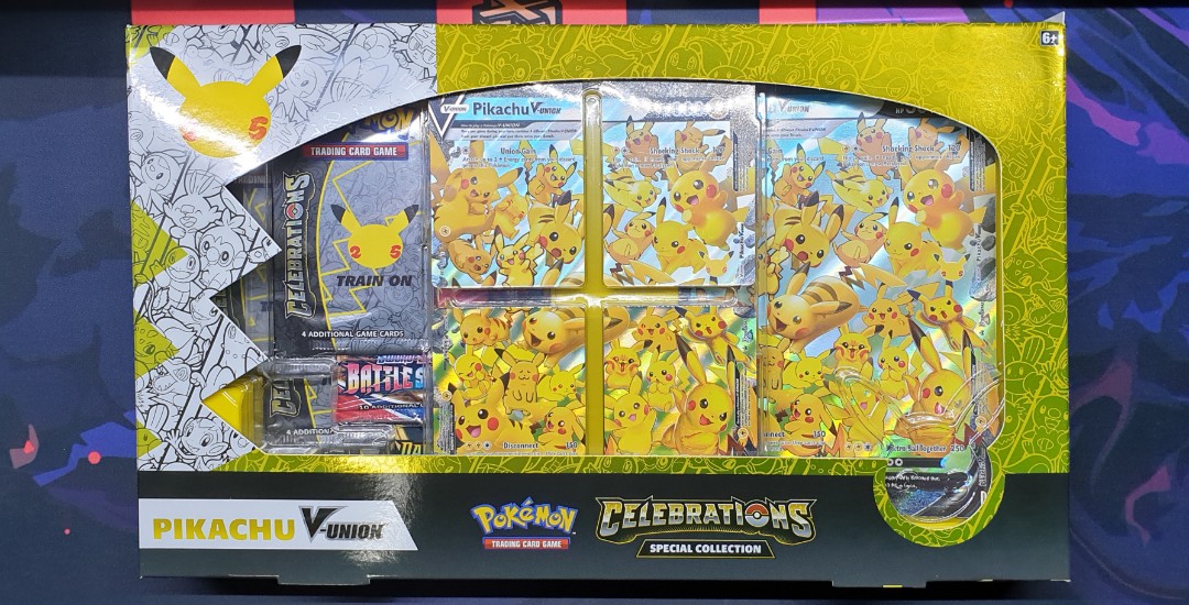 Pikachu V-Union Box, Hobbies & Toys, Toys & Games on Carousell