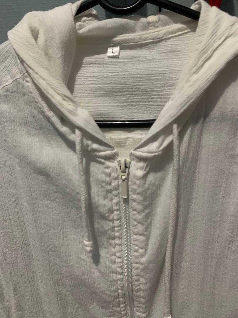 Plain white jacket, Women's Fashion, Coats, Jackets and Outerwear on ...