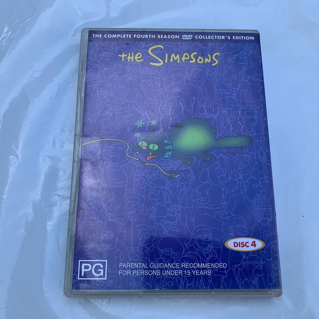 PO VINTAGE TV SERIES MOVIE 1993 THE SIMPSONS THE COMPLETE FOURTH SEASON ...