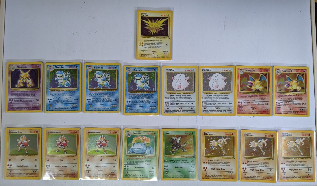 Pokemon TCG Base Set Series Holographic Rare Cards, Hobbies & Toys ...