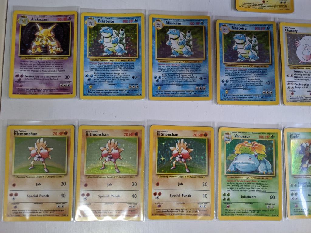 Pokemon TCG Base Set Series Holographic Rare Cards, Hobbies & Toys ...