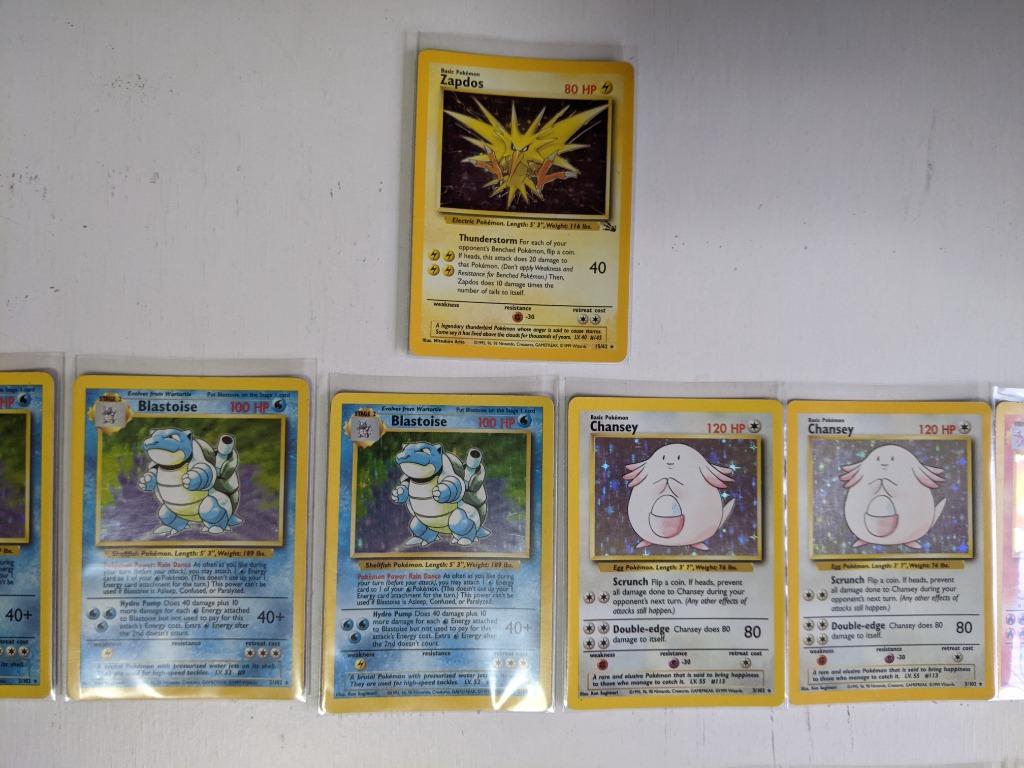 Pokemon TCG Base Set Series Holographic Rare Cards, Hobbies & Toys ...