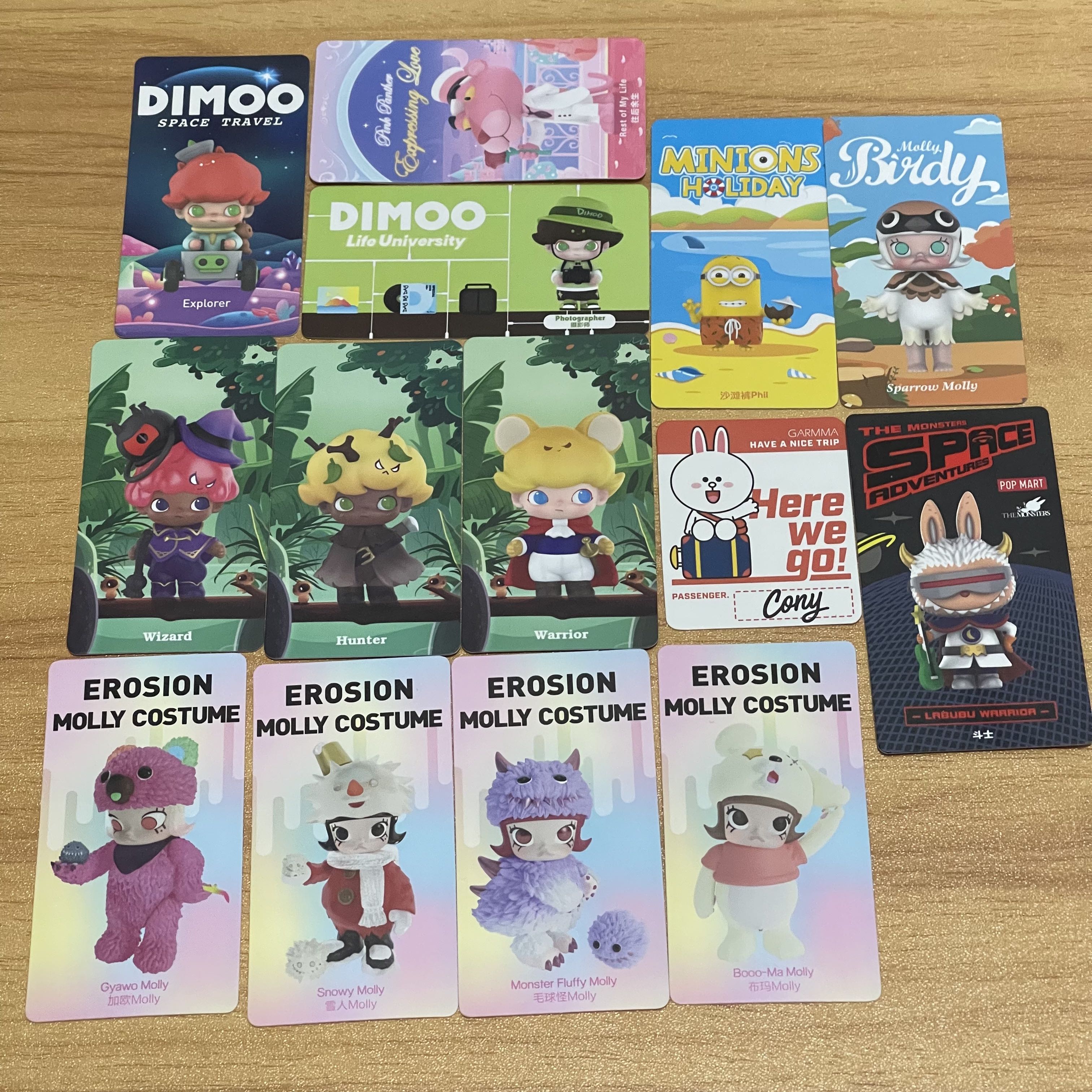 Popmart Dimoo Pink Panther Molly Line Friends Cony Labubu Warrior ...