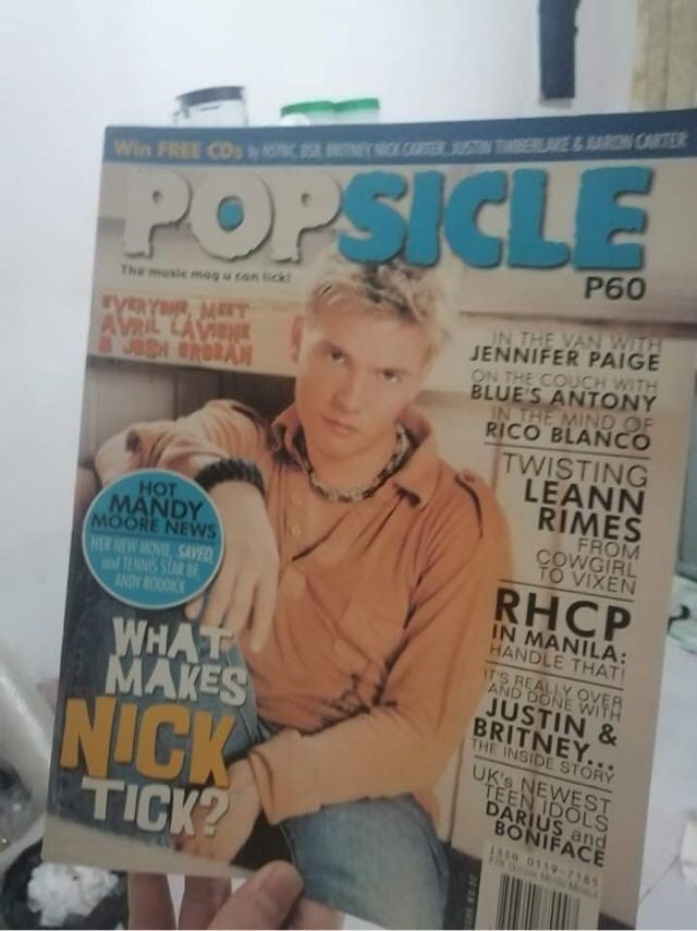 Popsicle magazine nick carter on the cover, Hobbies & Toys, Books ...