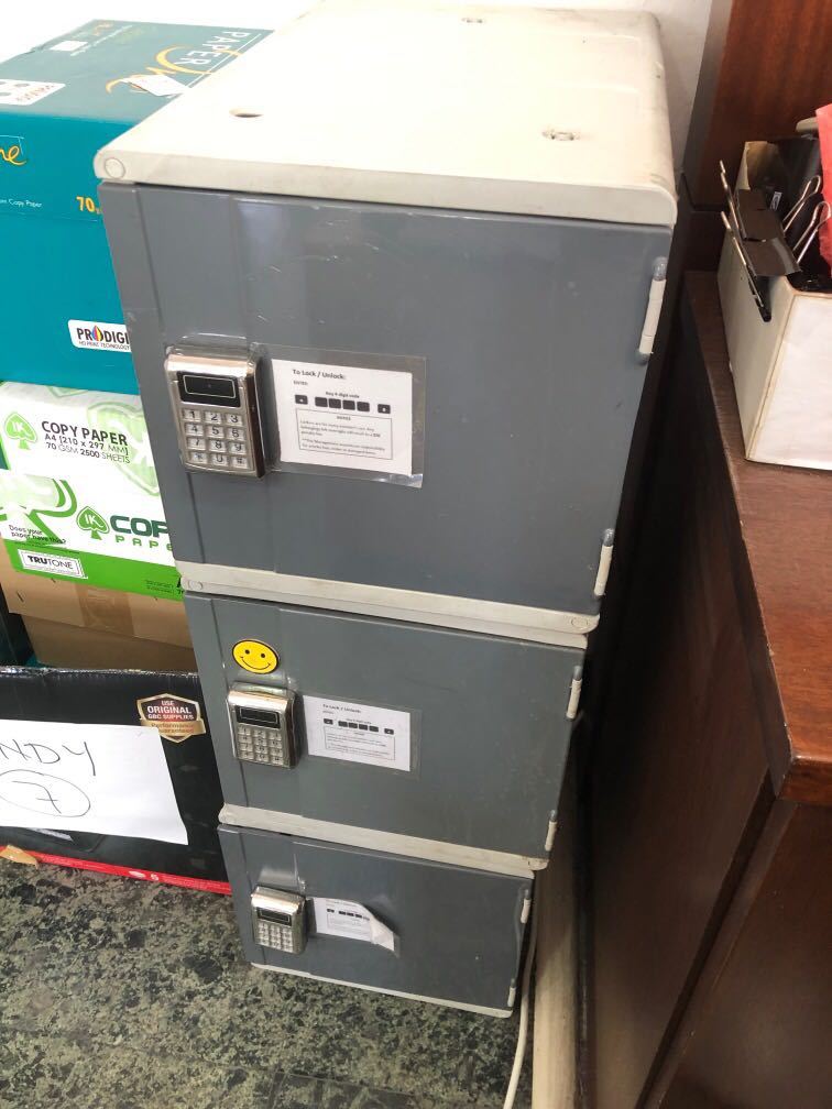 Portable digital pin safebox / locker, Furniture & Home Living ...