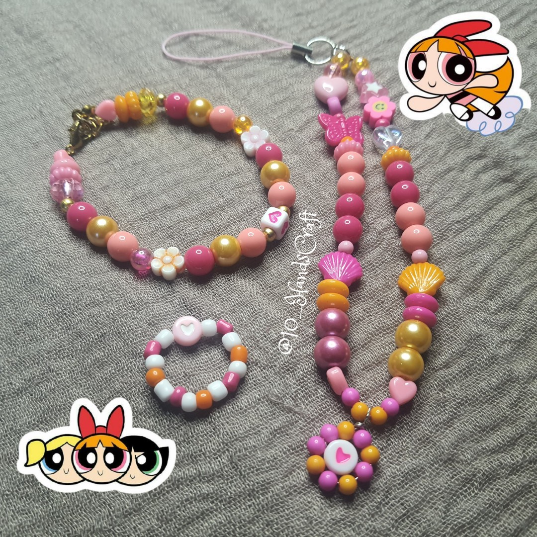 #GreatAsGifts Powerpuff Girls Gift Set Girl Charm Combo Set Blossom ...