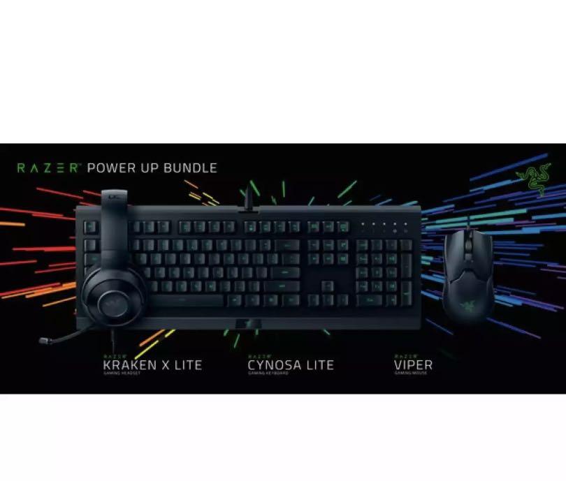 Razer Power up bundle Gaming set- viper mouse/Cynosa Lite gaming ...