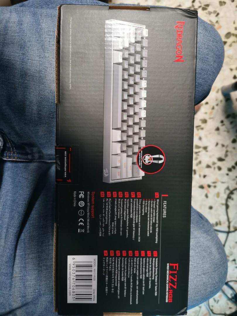 Red Dragon mechanical 60% keyboard, Computers & Tech, Parts ...