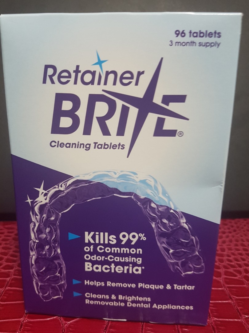Retainer brite 96 tablets, Beauty & Personal Care, Oral Care on Carousell
