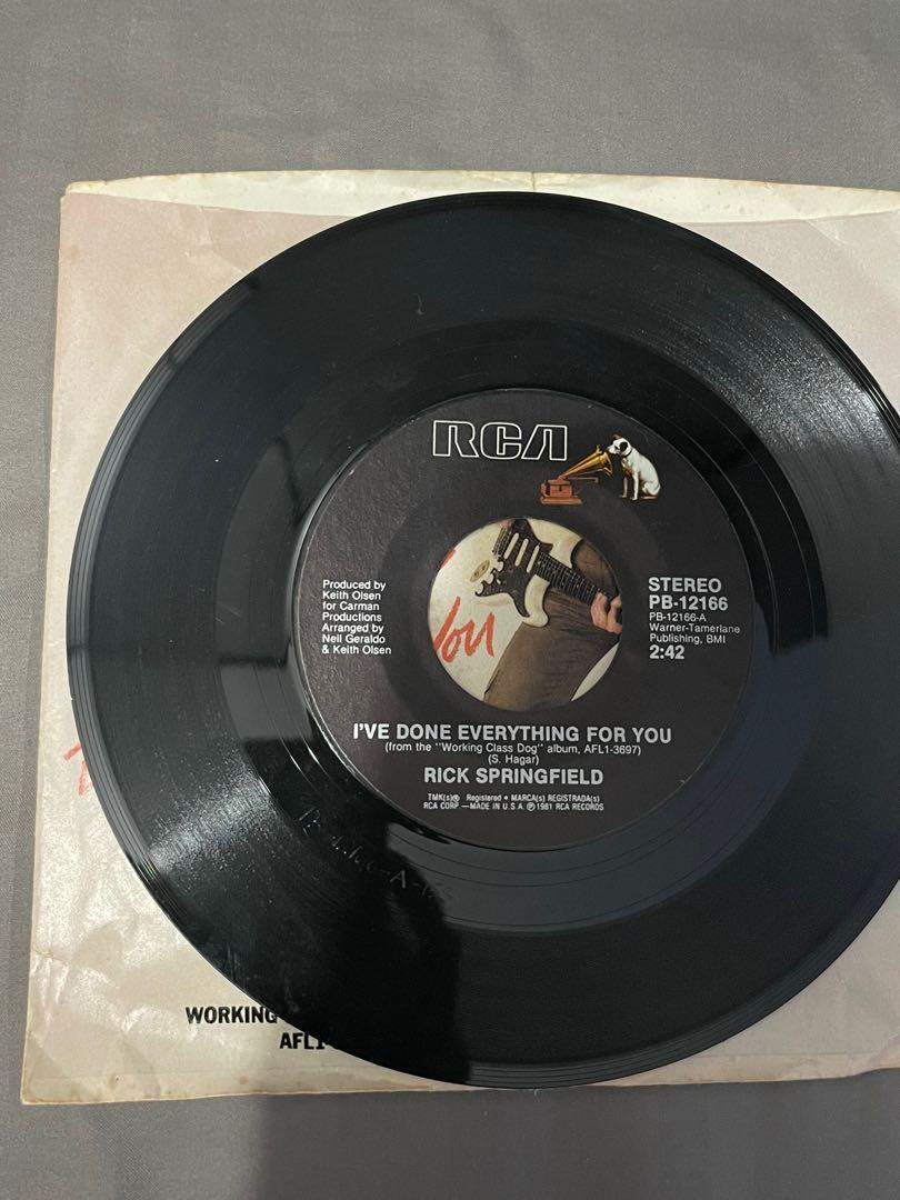 RICK SPRINGFIELD VINYL, Hobbies & Toys, Music & Media, Vinyls on Carousell