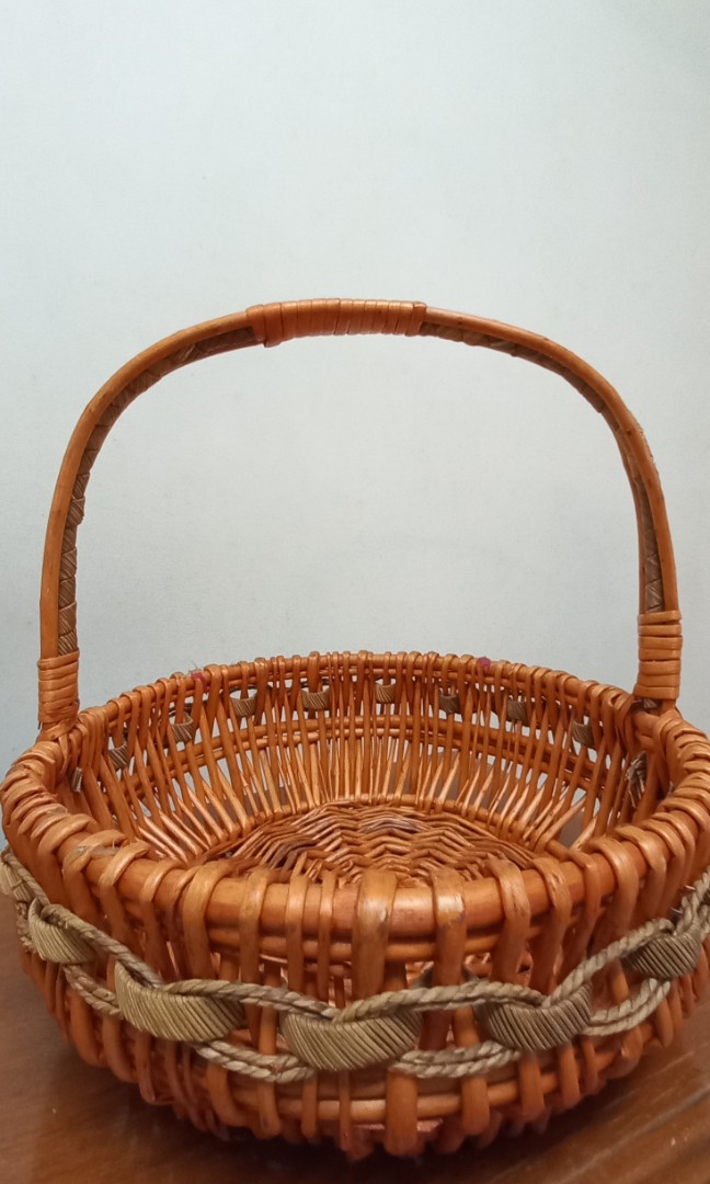 Rattan basket, Furniture & Home Living, Kitchenware & Tableware, Towels ...