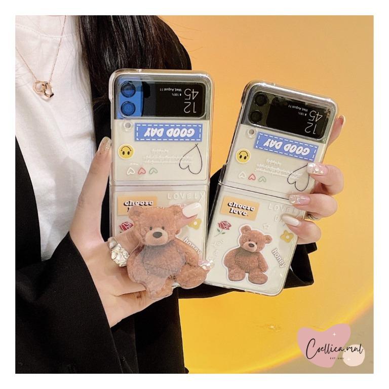 [Samsung] Coellica's Cute Bear with Popsocket Samsung Galaxy Z Flip ...