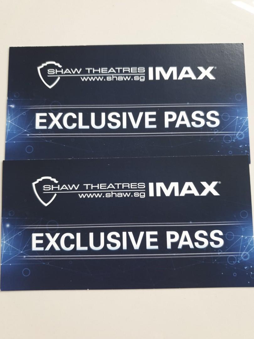 Shaw theatres IMAX movie( a pair), Tickets & Vouchers, Vouchers on ...