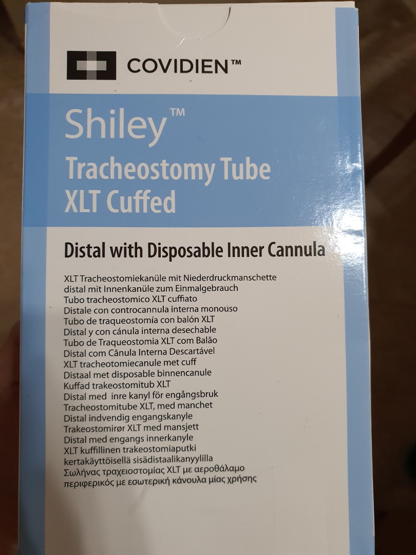 SHILEY 50XLTCD TRACHE TUBE XLT DISTAL CUFFED, Health & Nutrition ...