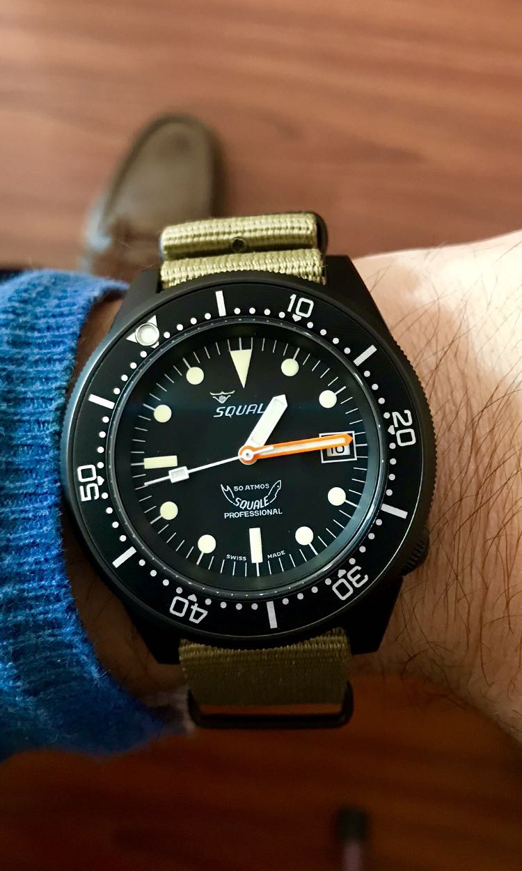 Price reduced. Squale 1521 PVD ATMOS, Luxury, Watches on Carousell