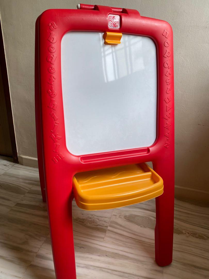 Step 2 Easel (Black and White Board), Babies & Kids, Baby Nursery ...