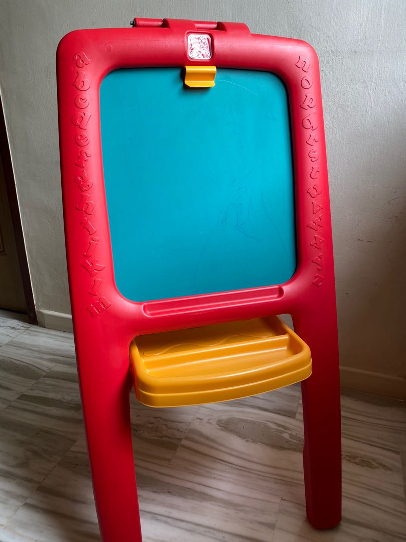 Step 2 Easel (Black and White Board), Babies & Kids, Baby Nursery ...