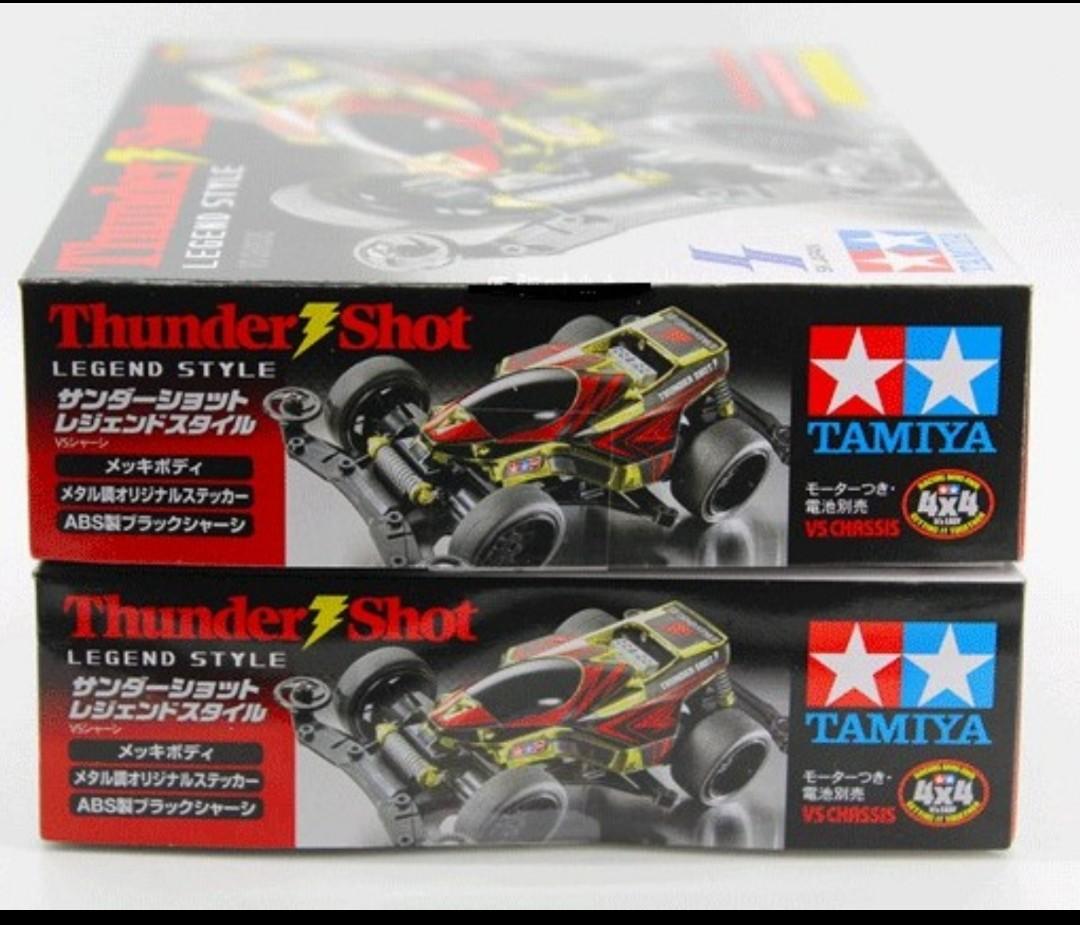 Tamiya Mini 4WD Thunder Shot Legend Style Gold & Silver, Hobbies & Toys ...