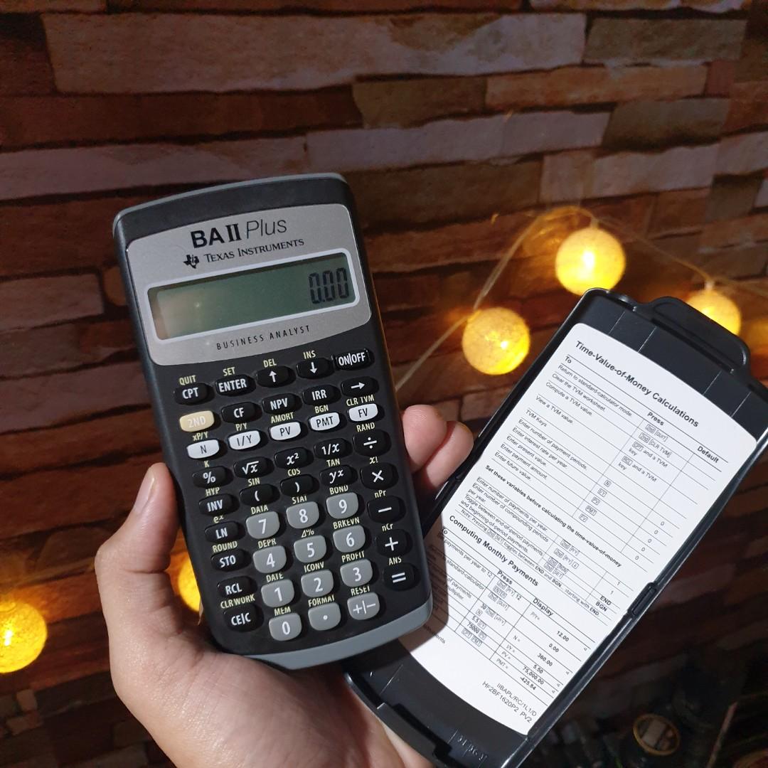 Texas Instruments TI BA II Plus Financial Calculator (CFA), Computers ...