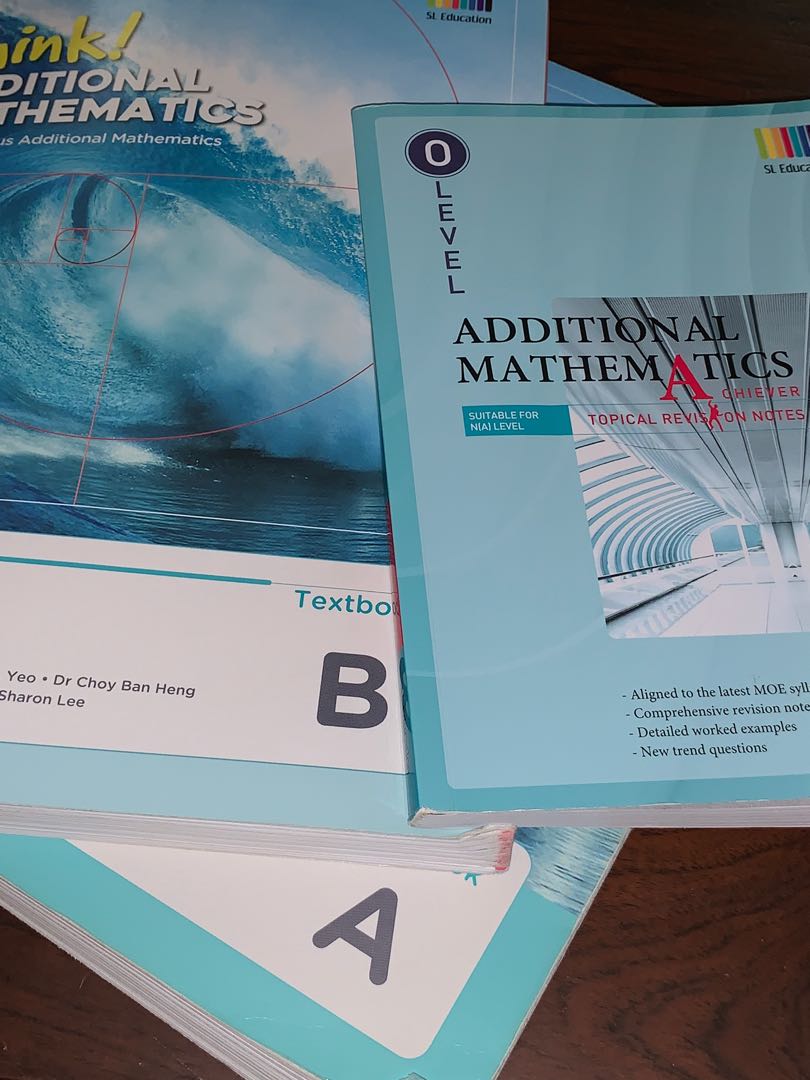 Think! Additional Mathematics Textbook A and B, Hobbies & Toys, Books ...