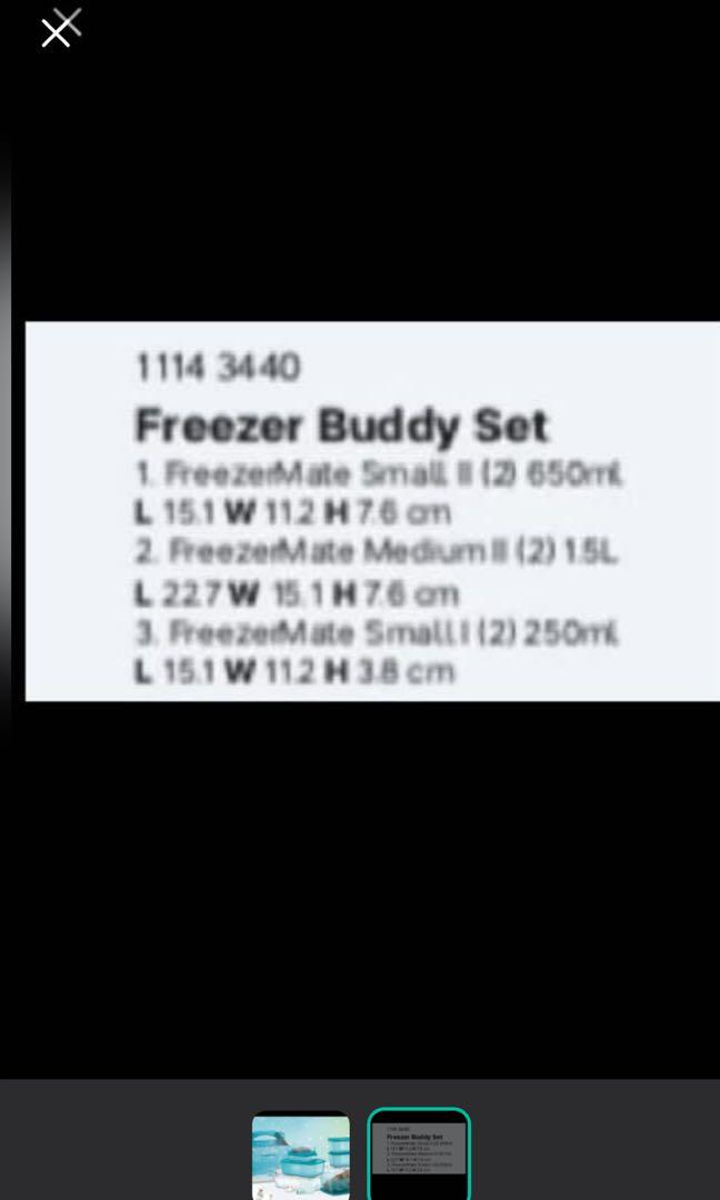 Tupperware Freezer Buddy Set (6), Furniture & Home Living, Kitchenware ...