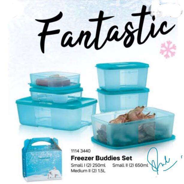 Tupperware Freezer Buddy Set (6), Furniture & Home Living, Kitchenware ...