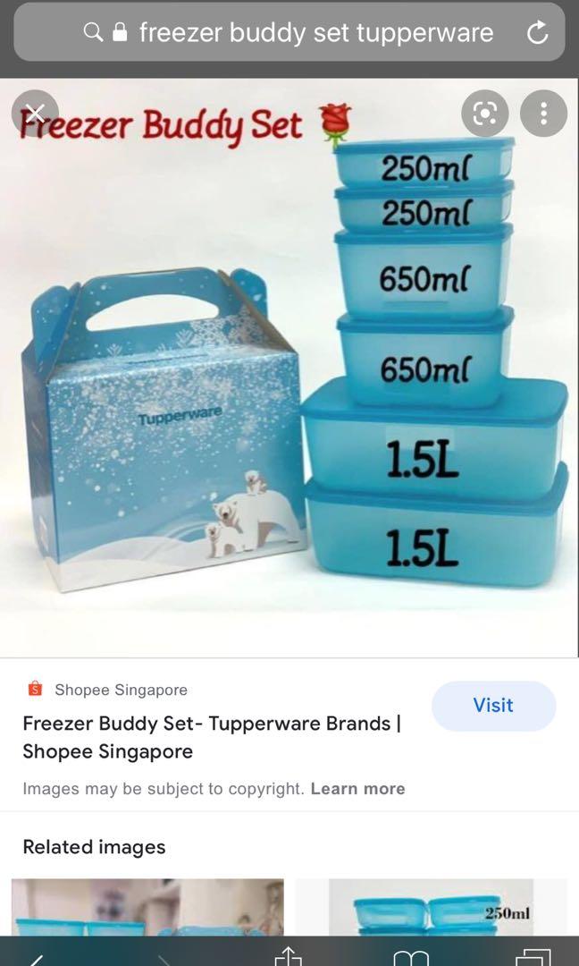 Tupperware Freezer Buddy Set (6), Furniture & Home Living, Kitchenware ...