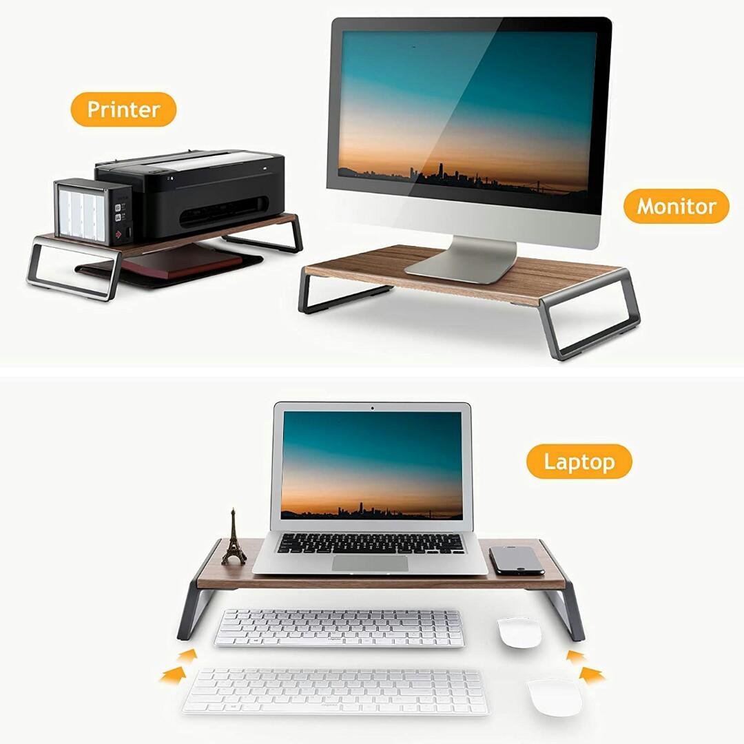 Upergo ID20U Anti Scratch MDF Platform Monitor Stand Riser, Desktop ...