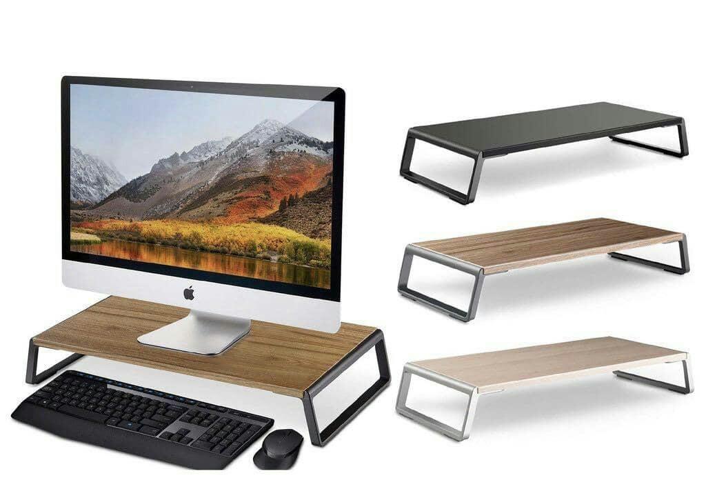 Upergo ID20U Anti Scratch MDF Platform Monitor Stand Riser, Desktop ...