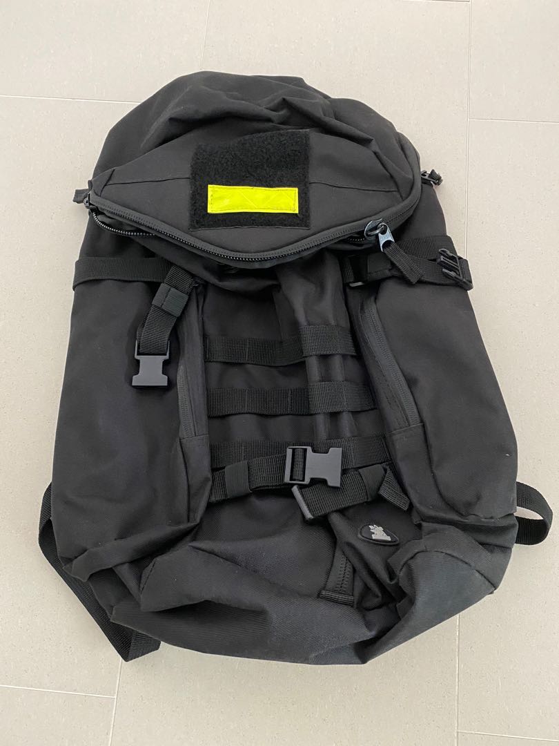 Utilitarian black backpack, Men's Fashion, Bags, Backpacks on Carousell