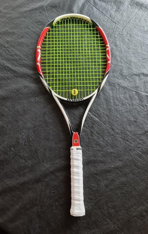Wilson K-Factor Tennis Racket (Men), Sports Equipment, Sports & Games ...
