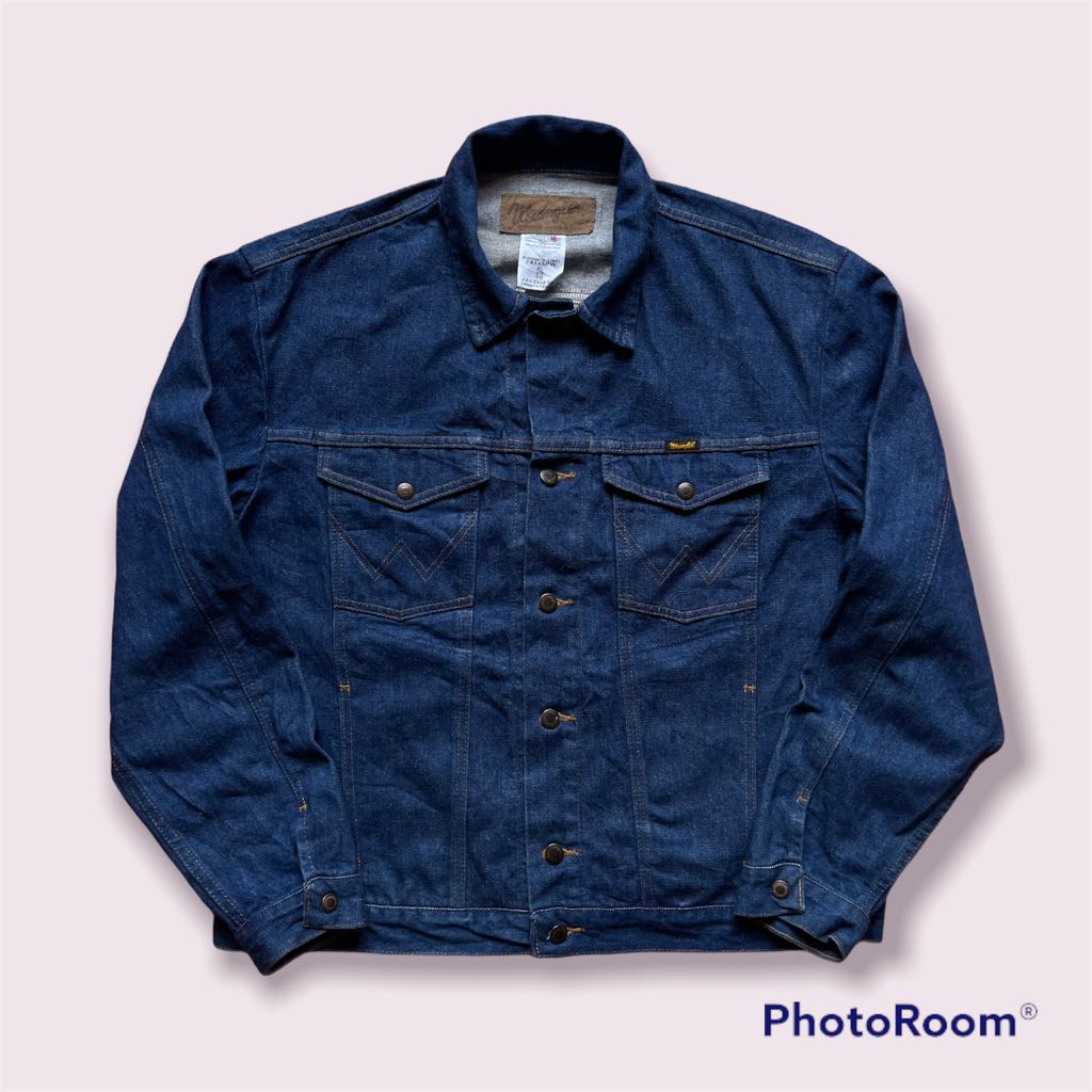 WRANGLER DENIM TRUCKER JACKET, Men's Fashion, Tops & Sets, Tshirts ...