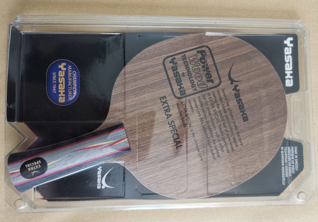 Yasaka Extra Special 7 ply wood Table Tennis FL blade, Sports Equipment ...