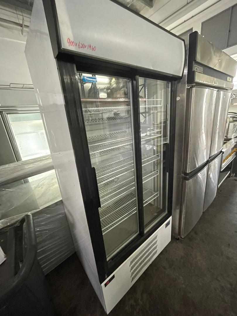 2 Door Sliding Upright Glass Drink Food Display Chiller - Commercial ...