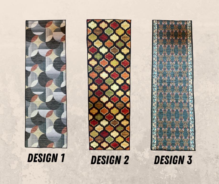 ** ONLY $10.80** 3D PRINTED RUNNER ** 80cm X 250cm **, Furniture & Home ...