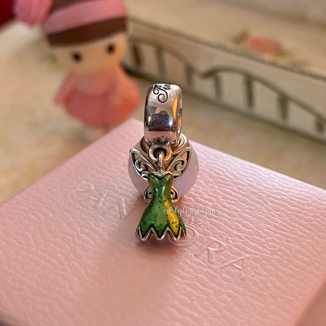 Authentic Pandora Disney Tinker Bell Dress Dangle Charm, Women's ...