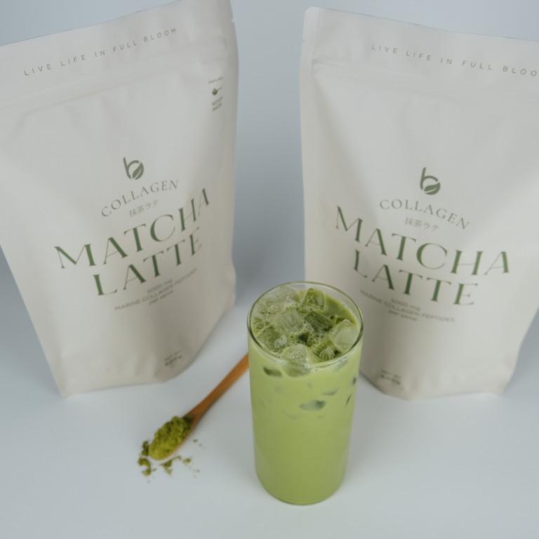 Bloom Collagen Matcha Latte, Health & Nutrition, Health Supplements ...