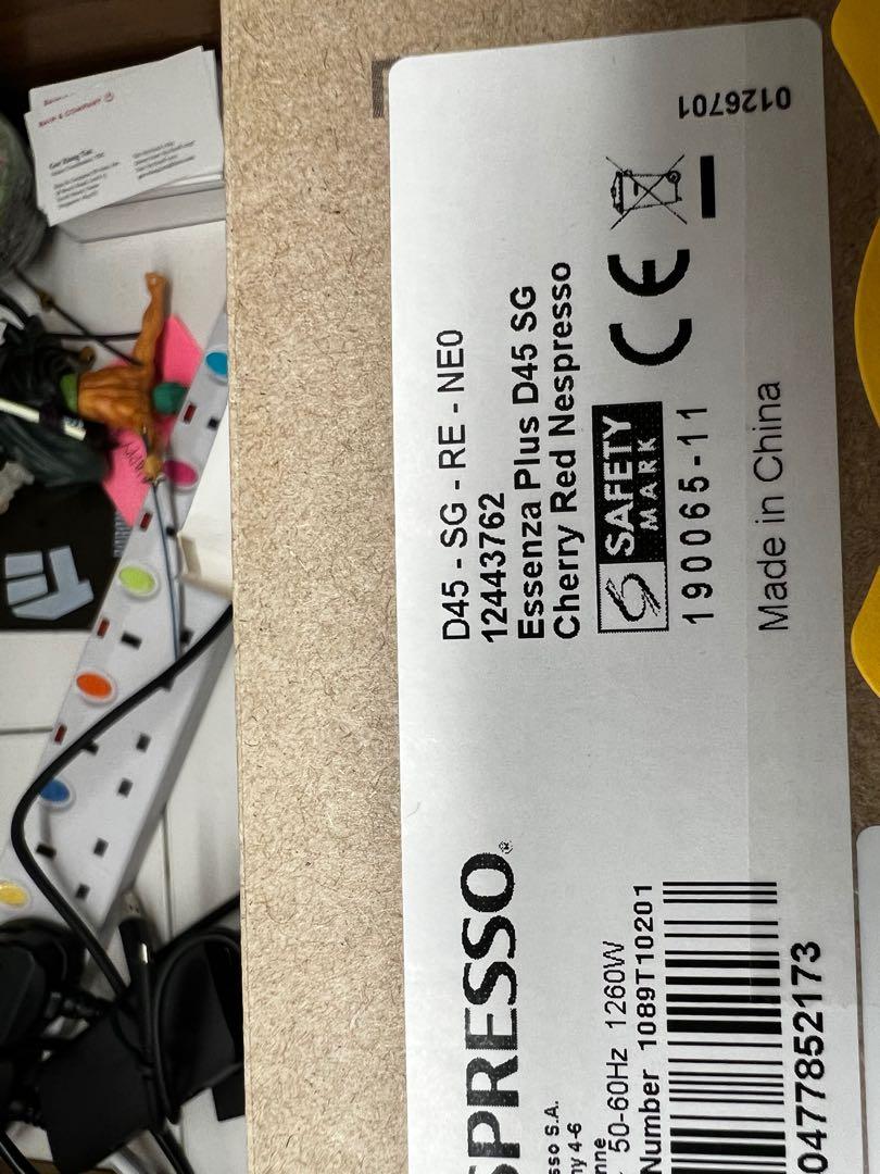 [BNIB] Nespresso Essenza Plus D45, TV & Home Appliances, Kitchen ...