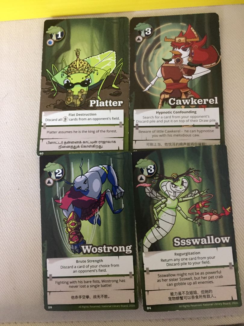 Book Bug 3 cards, Hobbies & Toys, Toys & Games on Carousell