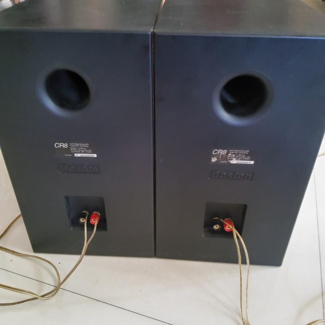 BOSTON ACOUSTICS CR8 SPEAKERS. MADE IN USA. HEAVY SPEAKERS., Audio ...