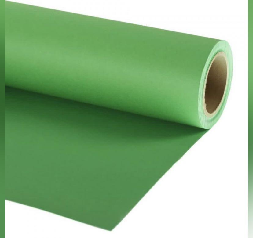 Chroma green paper backdrop 2.72m x 10m, Photography, Photography ...