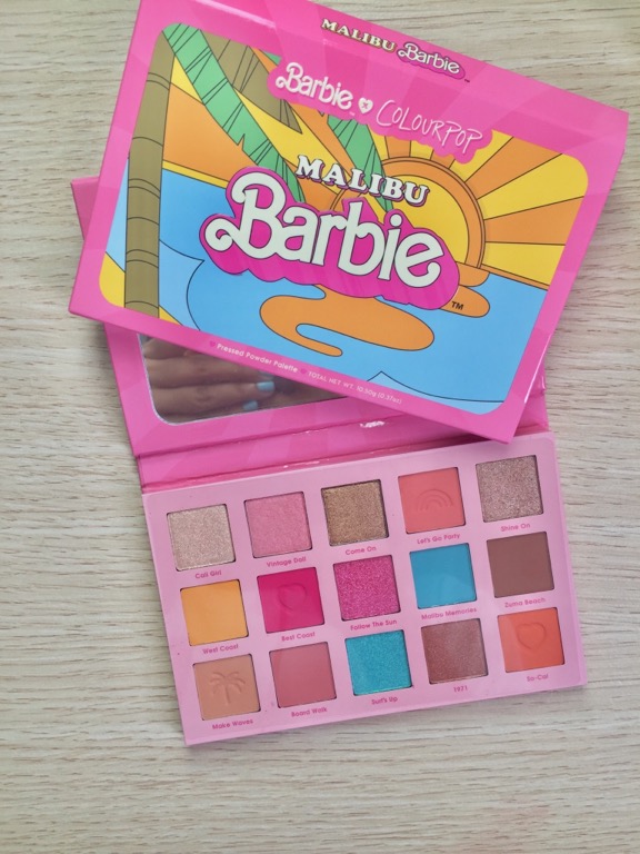 Colourpop Malibu Barbie Shadow Palette, Beauty & Personal Care, Face ...