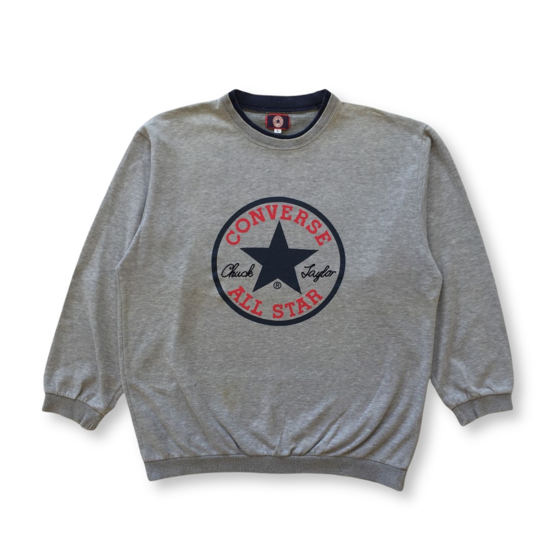 Converse OG Logo Baggy Sweatshirt, Men's Fashion, Tops & Sets, Tshirts ...