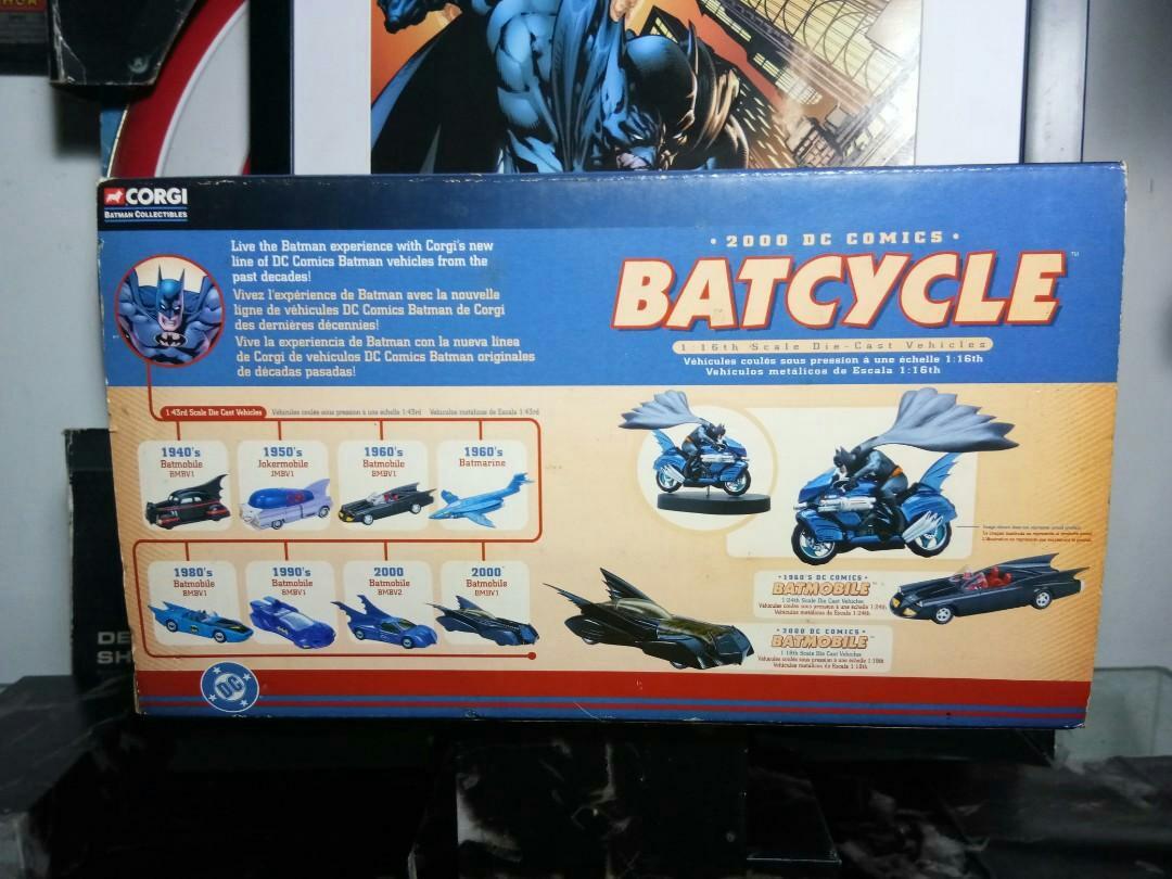 Corgi DC Comics 2000 Batman BatCycle 1:16th Scale Die Cast Vehicle ...